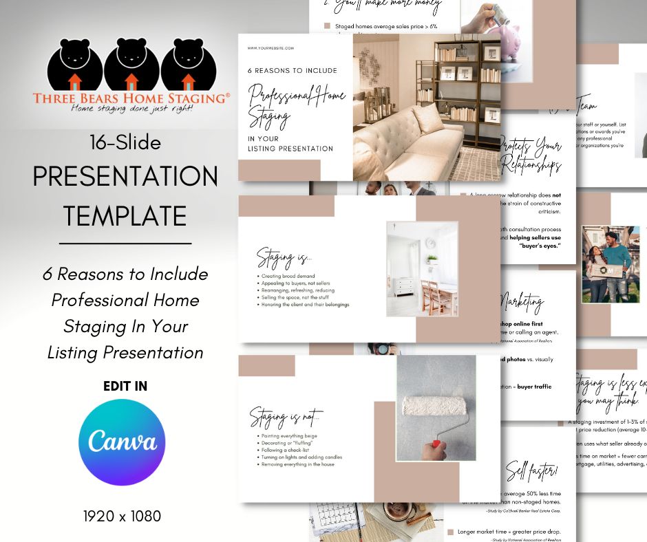 Canva Presentation Template for Home Stagers
