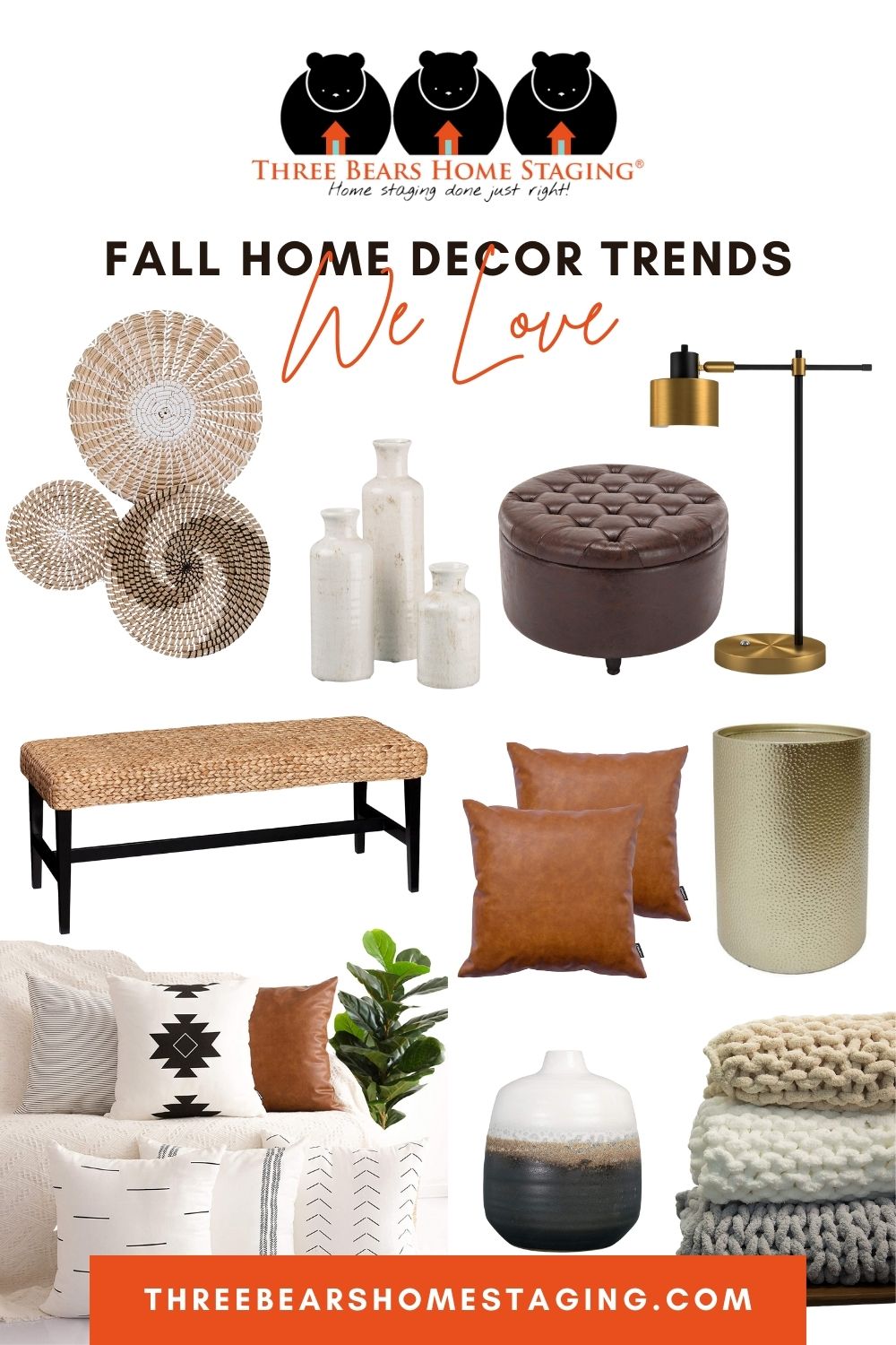 Fall Home Decor Trends We Love | Three Bears Home Staging®