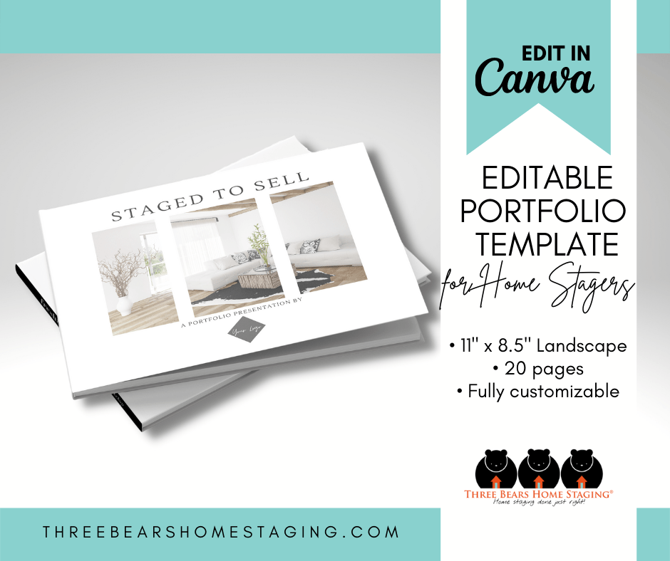 Home Staging Portfolio | Template for Canva