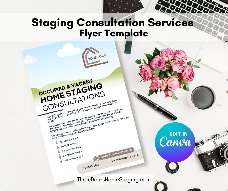 Decluttering Checklist | Canva Template | Three Bears Home Staging®
