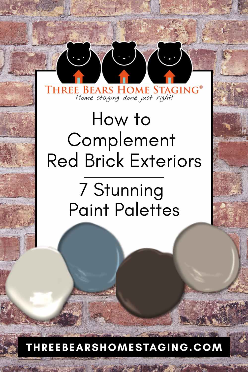 How to Complement Red Brick Exteriors: 7 Stunning Paint Palettes ...