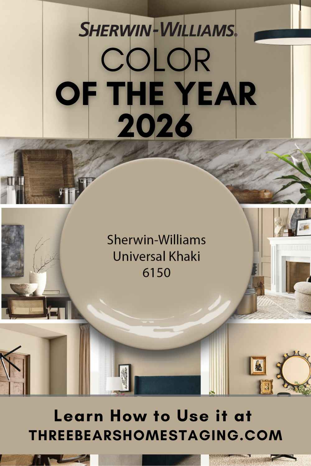 Meet Sherwin-Williams 2026 Color of the Year: Universal Khaki | Three ...